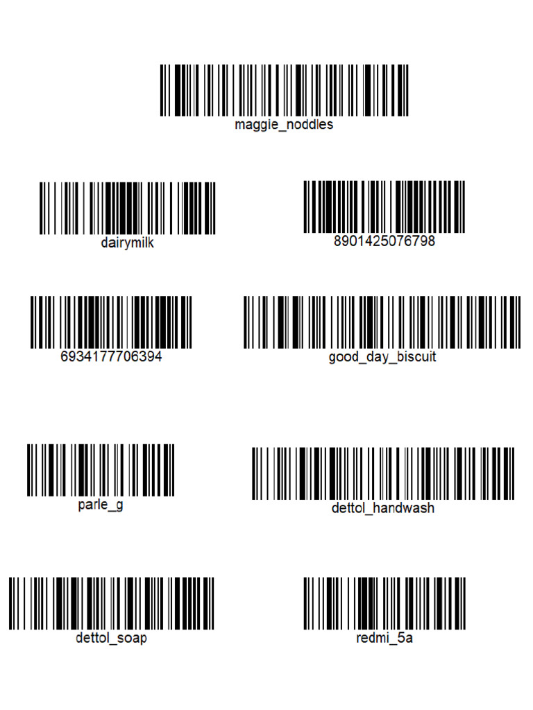 Fial Year Project Barcode Data | PDF