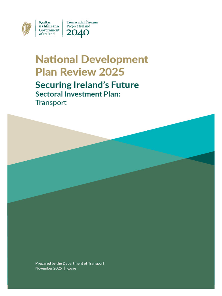 NDP Review 2025 Sectoral Investment Plan For Transport | PDF | Climate ...