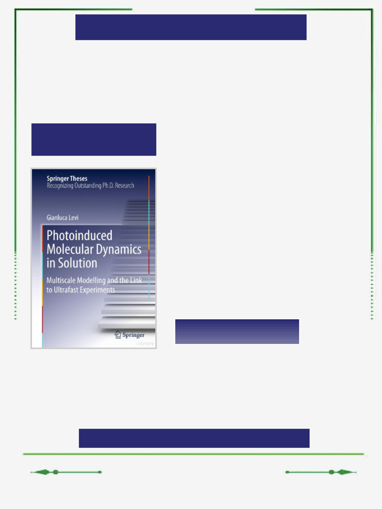Photoinduced Molecular Dynamics in Solution Multiscale Modelling and ...
