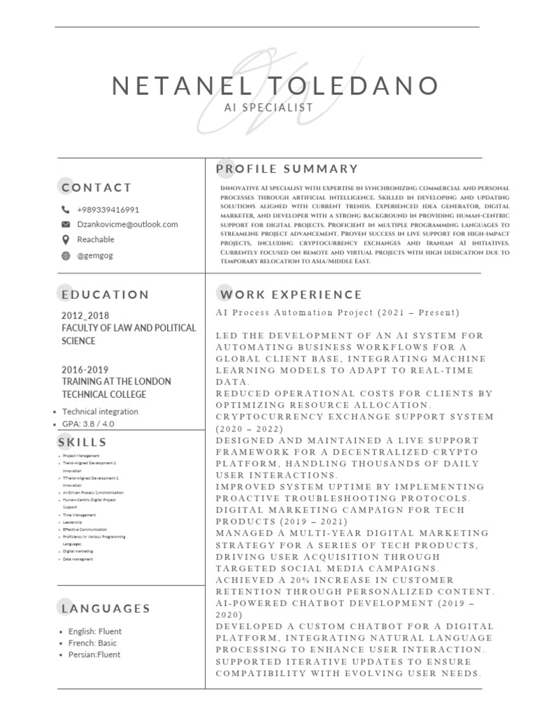 Minimalist White and Grey Professional Resume - 20250802 - 014318 ...