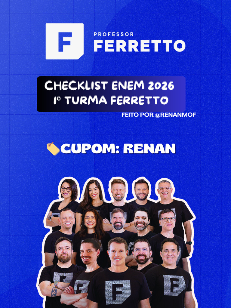 CHECKLIST COMPLETO ENEM 2026 | PDF | Física | Química