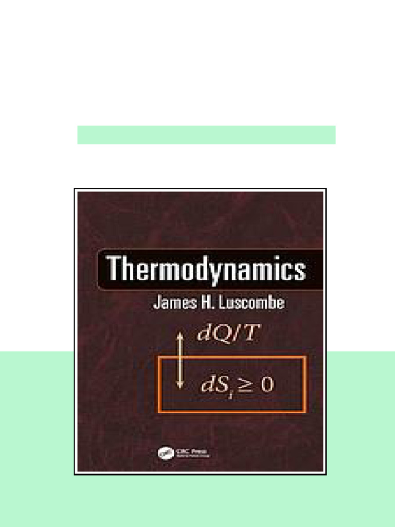 Thermodynamics Luscombe James H download full chapters | PDF ...