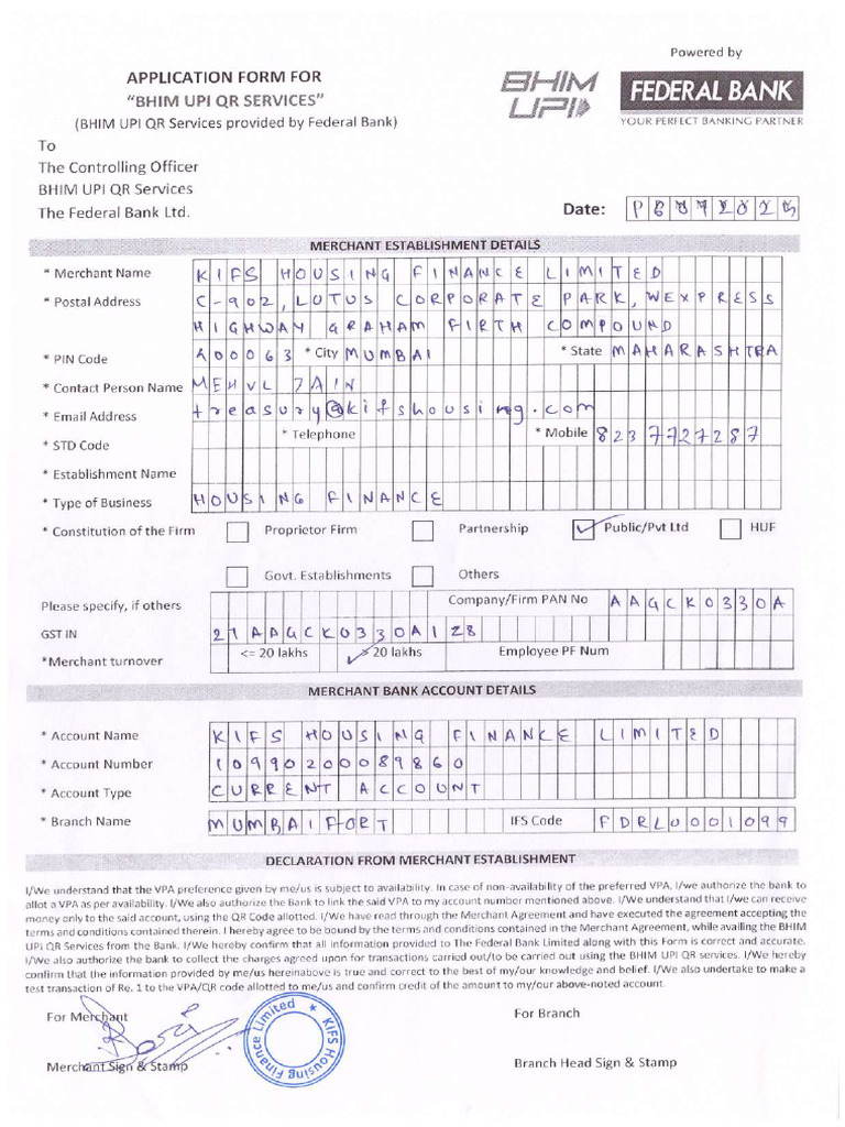 Federal Form 1 | PDF