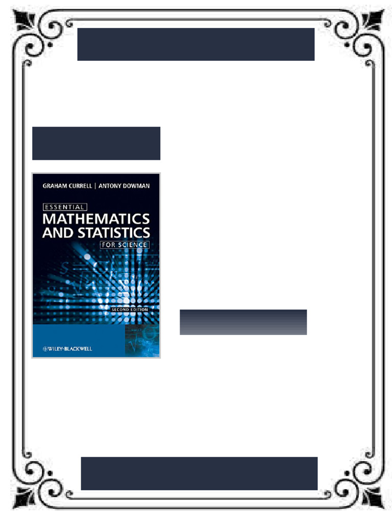 Essential Mathematics and Statistics for Science 2nd Edition Currell ...