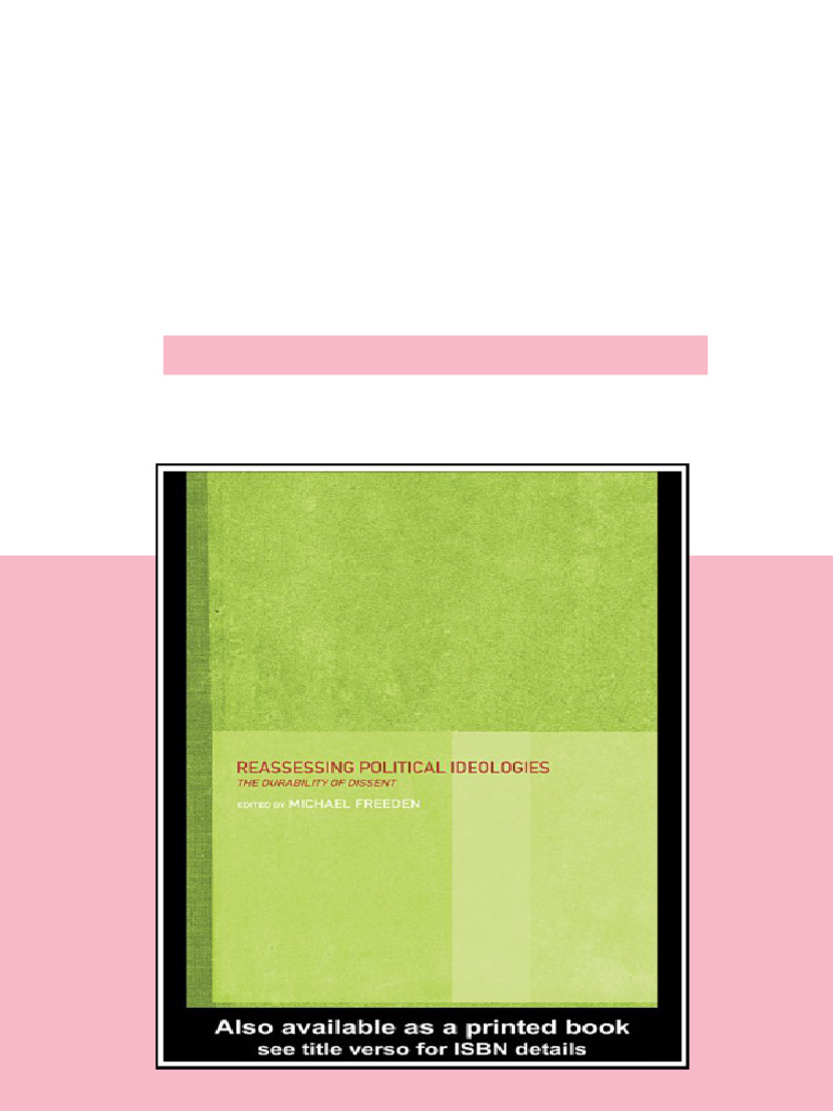 (Ebook) Reassessing Political Ideologies: the Durability of Dissent by ...