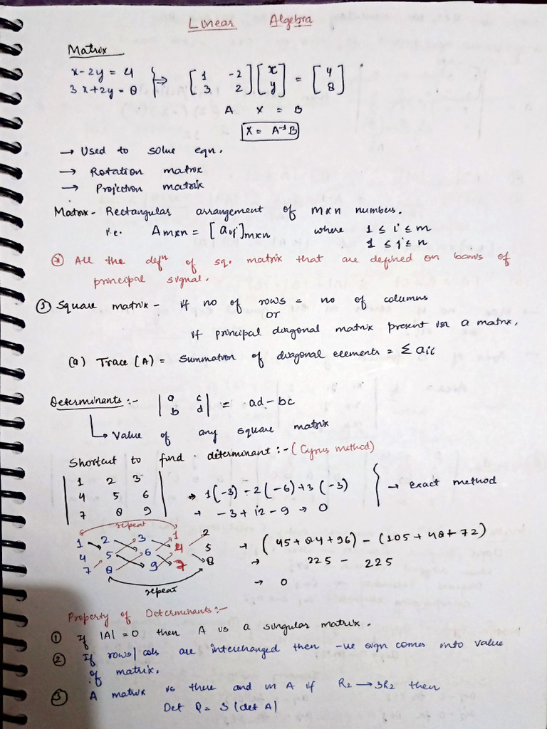 Linear Algebra GATE | PDF
