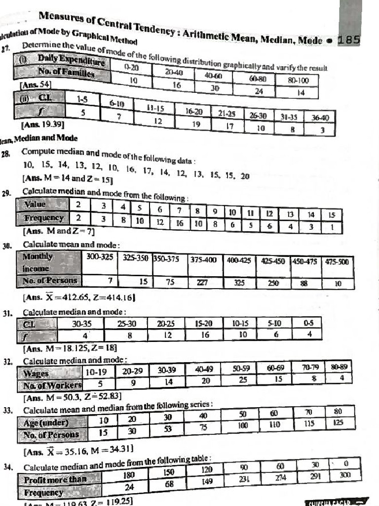 Measure of Central Tendency | PDF