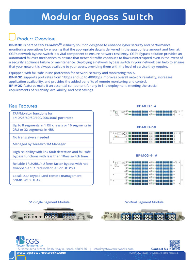 Brochure-Modular-Bypass-Switch-Mar - 2024 | PDF | Reliability ...