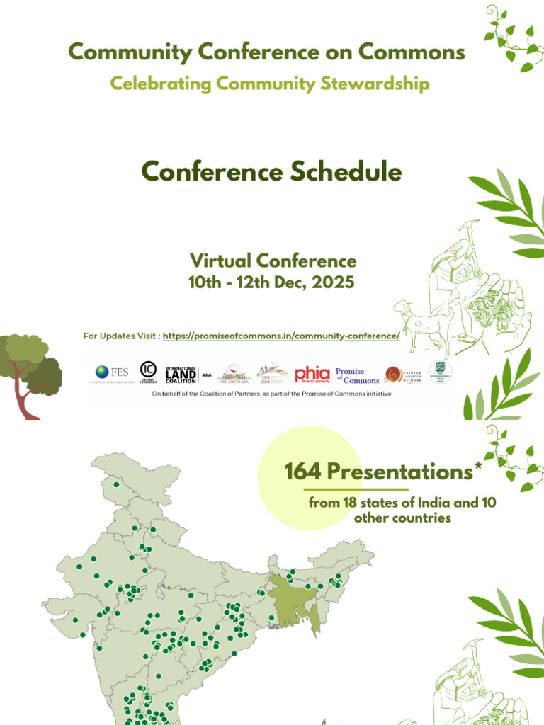 2025_Community Conference on Commons_Schedule | PDF | Earth Sciences ...