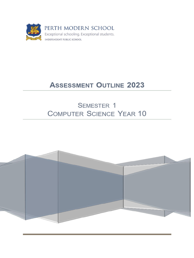 Year 10 Computer Science Assessment 2023 | PDF