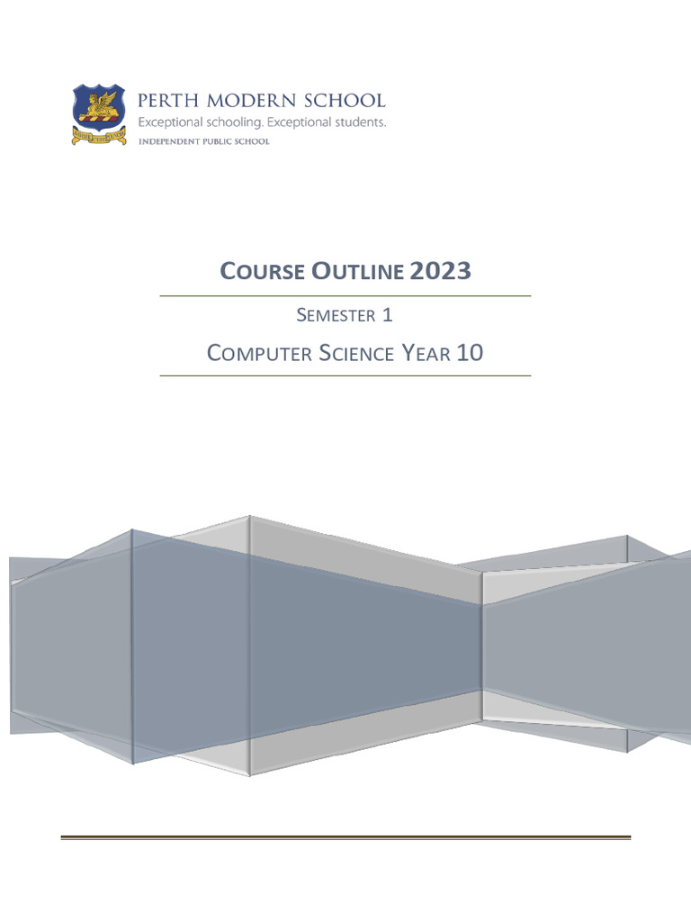 Computer Science Y10 Course Outline | PDF | Computer Hardware | Databases