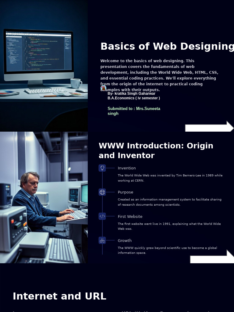 Web Design Presentation | PDF | World Wide Web | Internet & Web