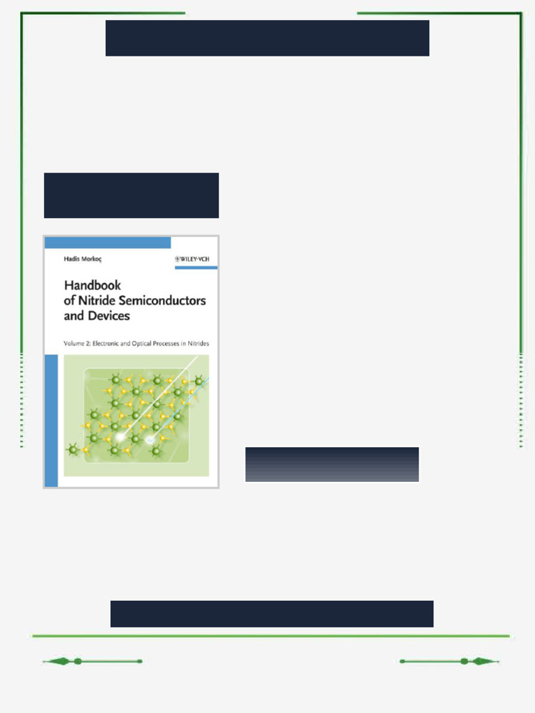 Handbook of Nitride Semiconductors and Devices Volume 2 Electronic and ...