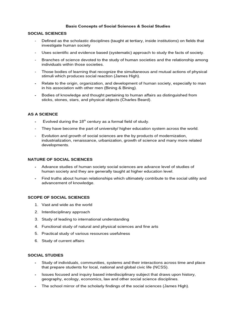Foundation of Social Studies Lesson Compilation | PDF | Social Sciences ...