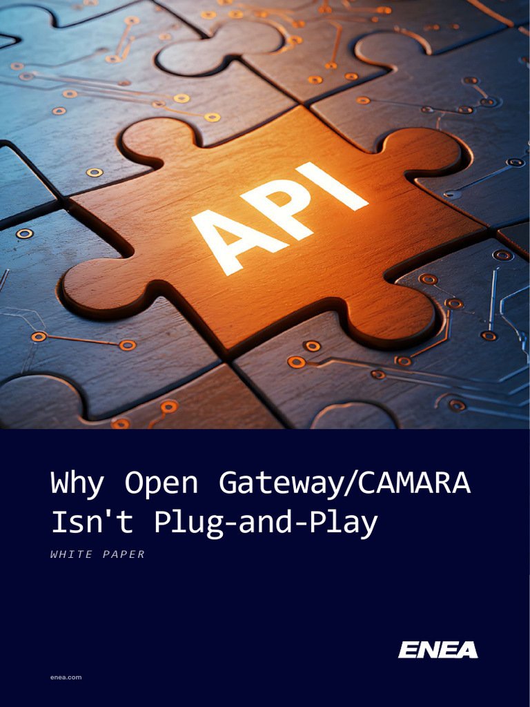 Why Open GW and CAMARA is Not Plug and Play v1 | PDF | Computer ...