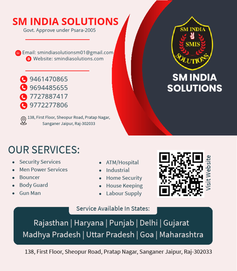 Security Firm Business Card in Blue and Gold Illustrative Style | PDF