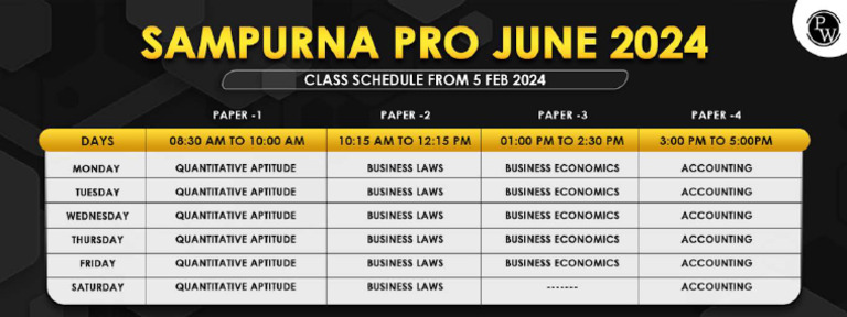 Class Schedule __ PDF Only | PDF