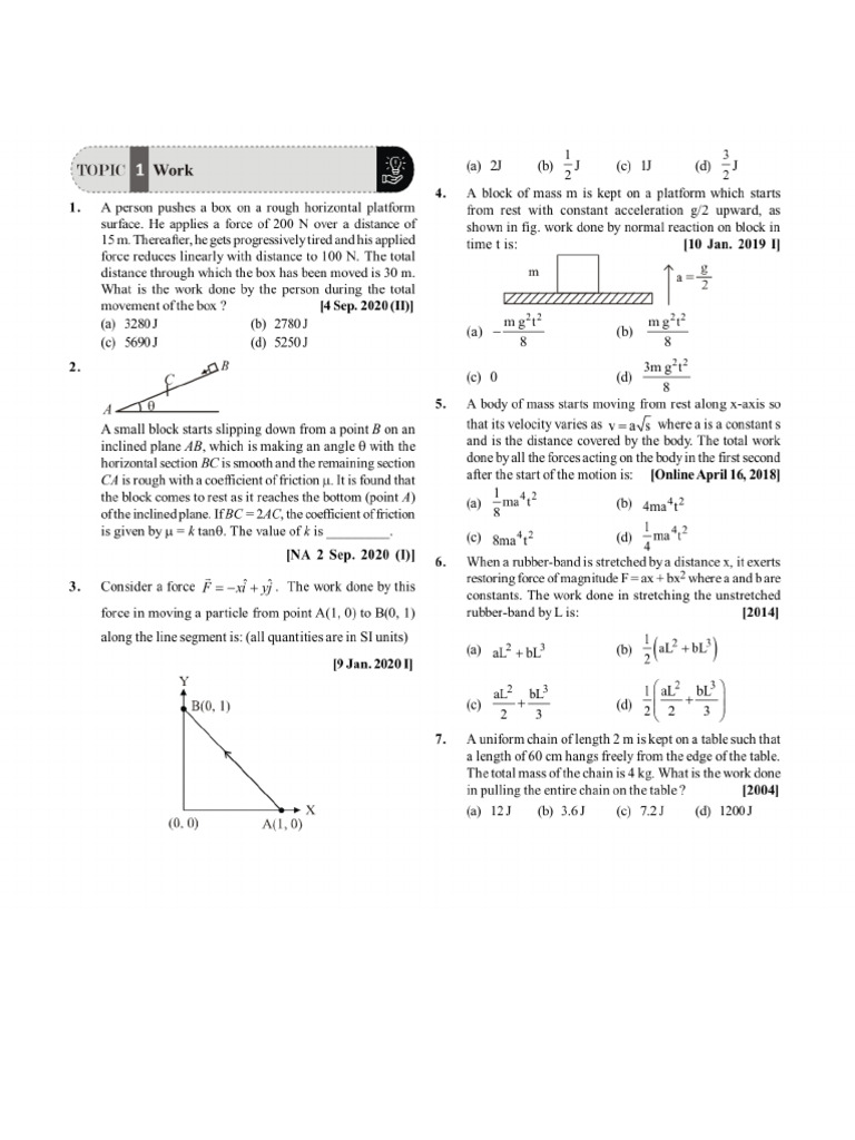 Wep Jee Mains Pyq | PDF