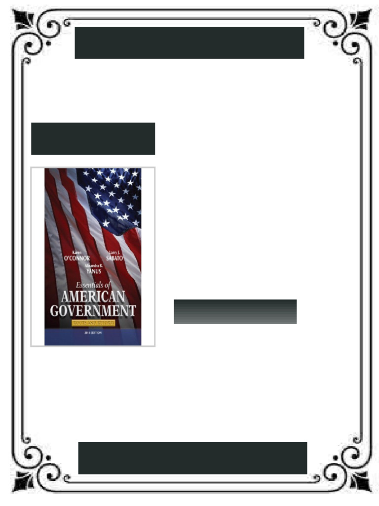 Essentials of American Government Roots and Reform 2011 Edition Edition ...