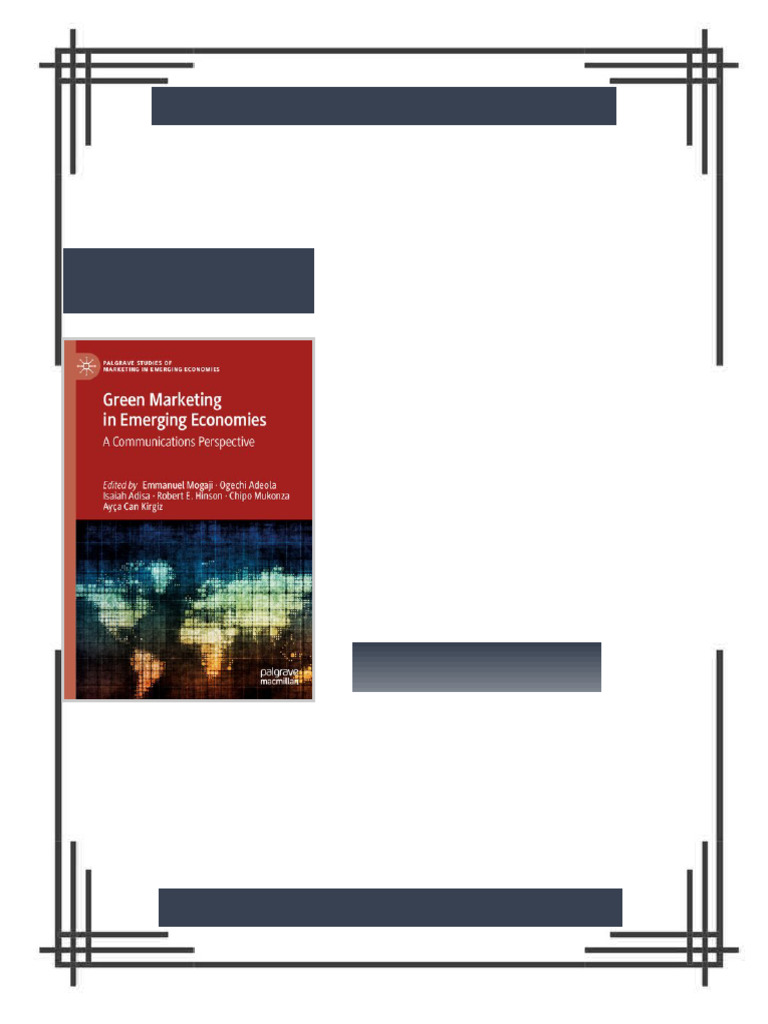 Green Marketing in Emerging Economies: A Communications Perspective 1st ...