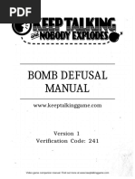 Bomb Defusal Manual v1 | PDF