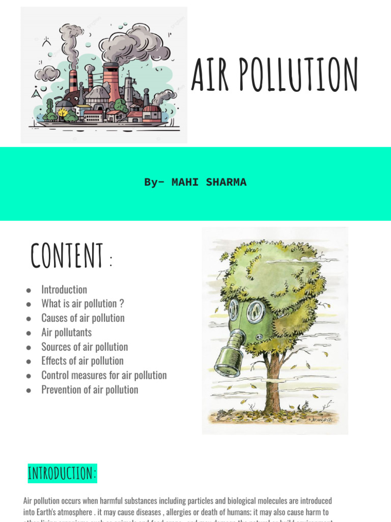 Understanding Air Pollution: Causes & Solutions | PDF