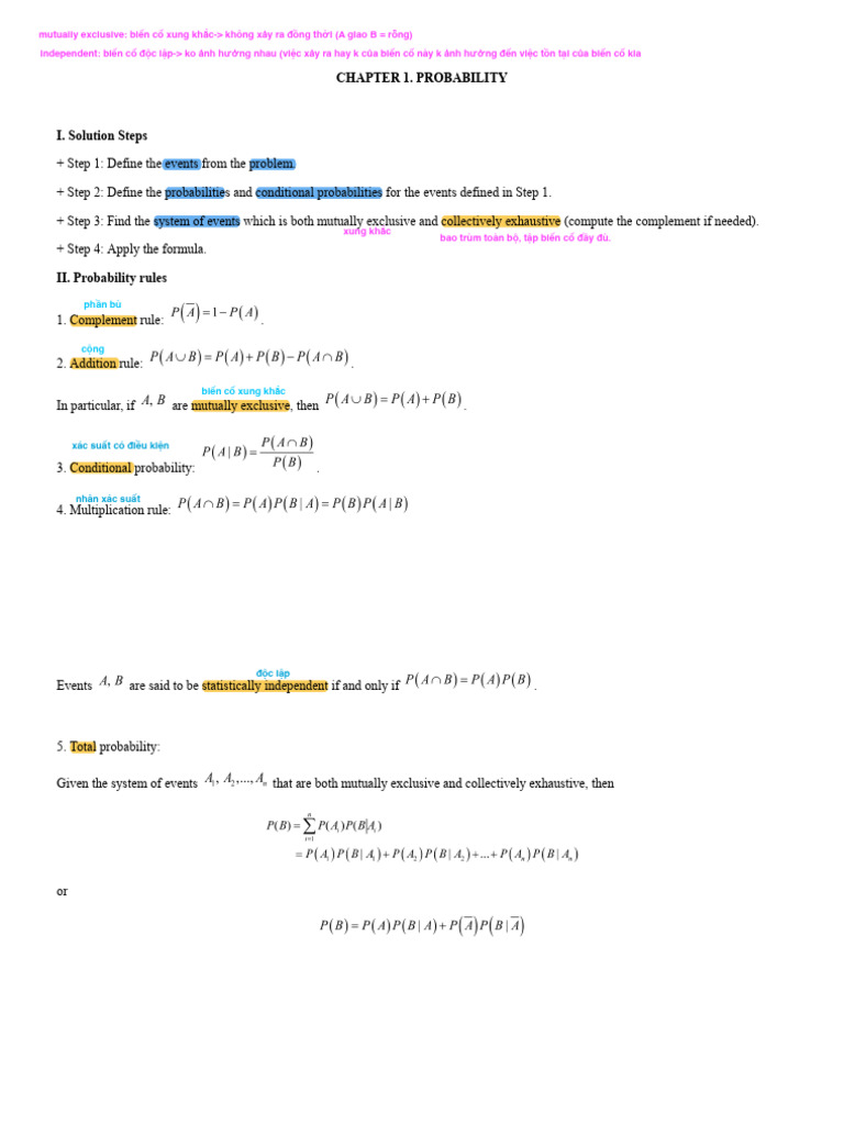 Review Probability and Statistics (2).Docx | PDF