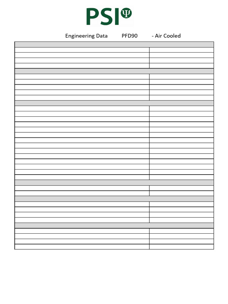 Engineering Data for PFD90 | PDF | Heat Exchanger | Engineering ...