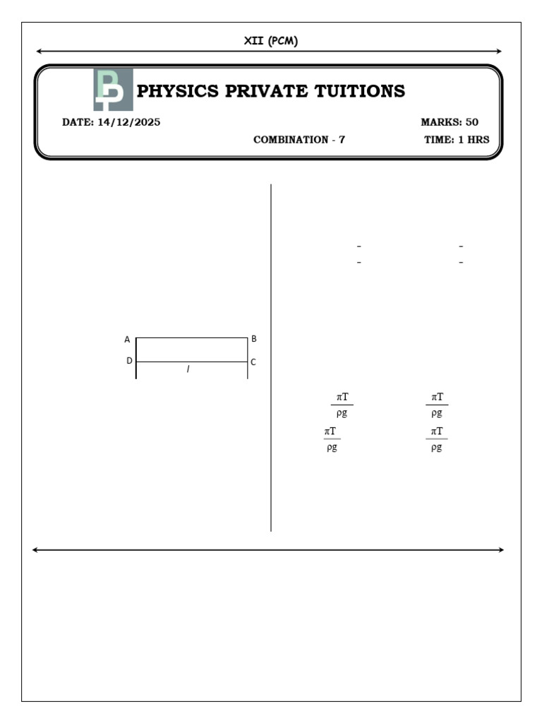 COMBINATION TEST (1) | PDF | Gases | Heat