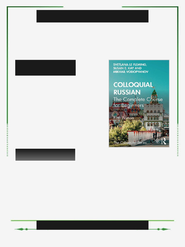 Colloquial Russian - The Complete Course for Beginners 5th Edition ...