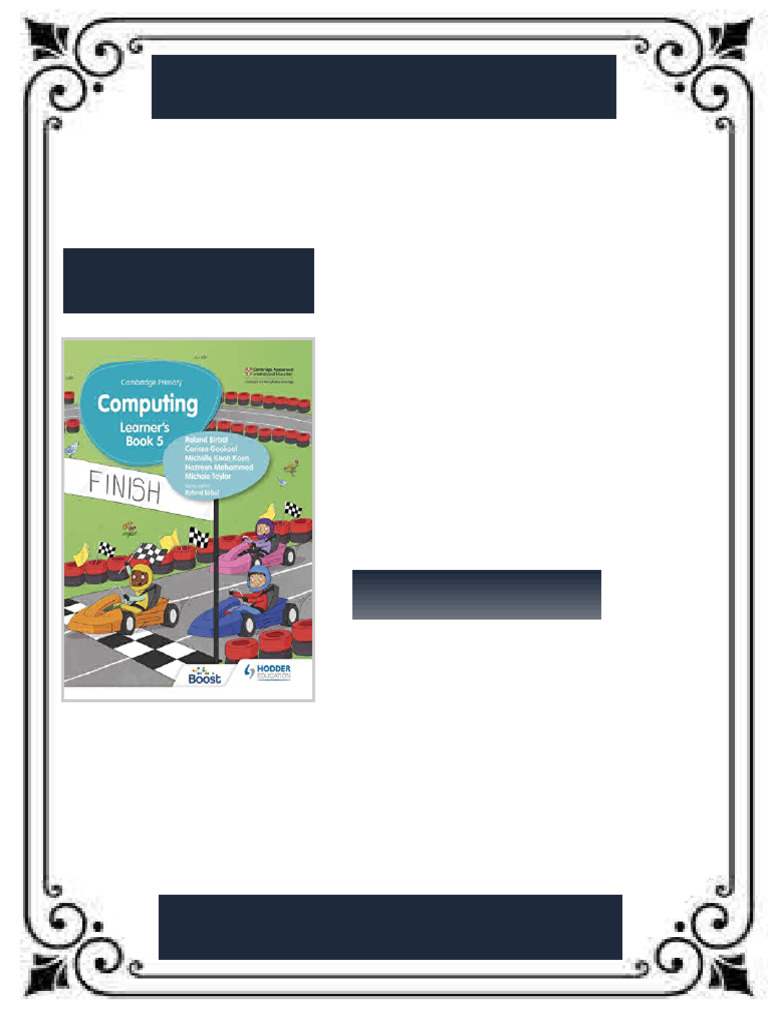 Cambridge Primary Computing Learner s Book Stage 5 Birbal eBook pre ...