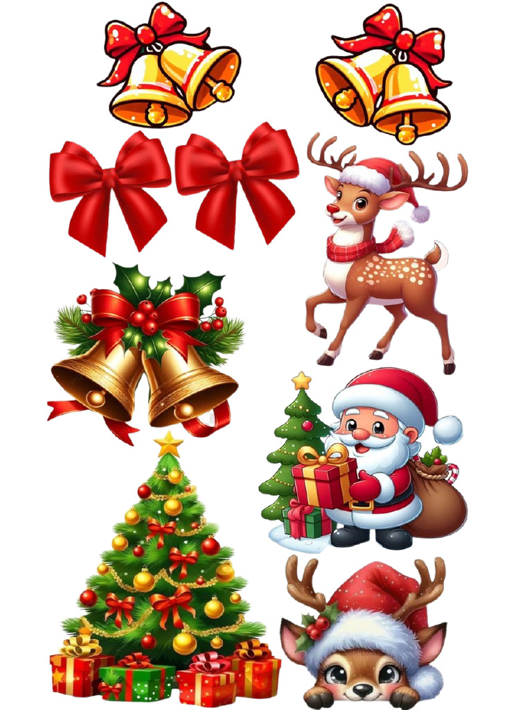 Red and Gold Illustrated 3D Modern Playful Fun Christmas Party Schedule ...