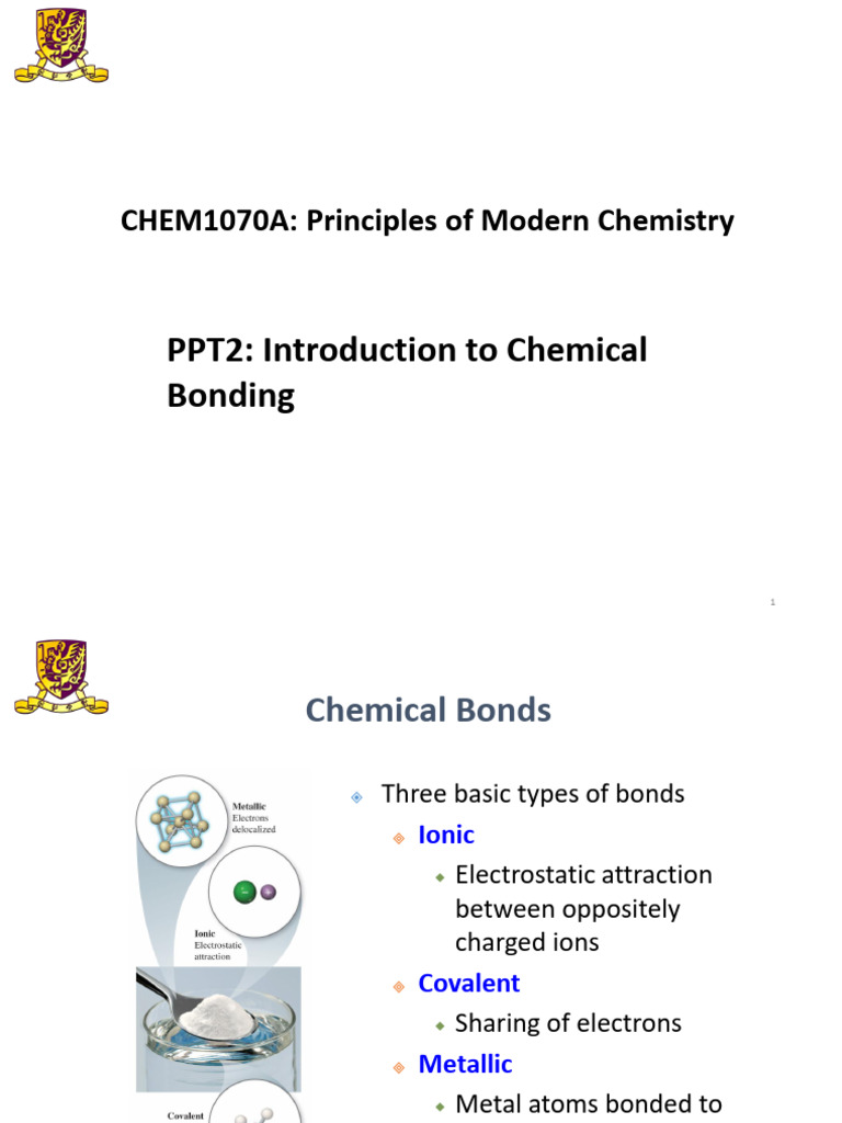 PPT2- Basic Chemical Bonding | PDF | Ion | Ionic Bonding