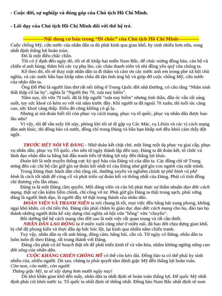 N I Dung HCM | PDF
