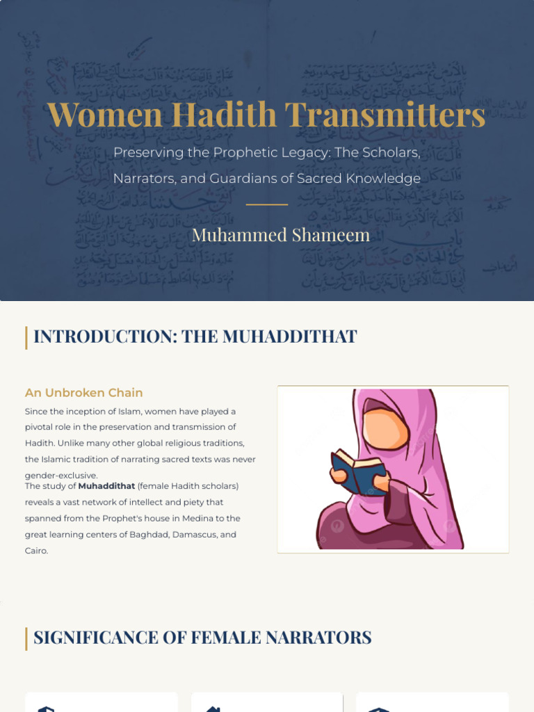 Women Hadith Scholars in Islam | PDF | Hadith | Muhammad