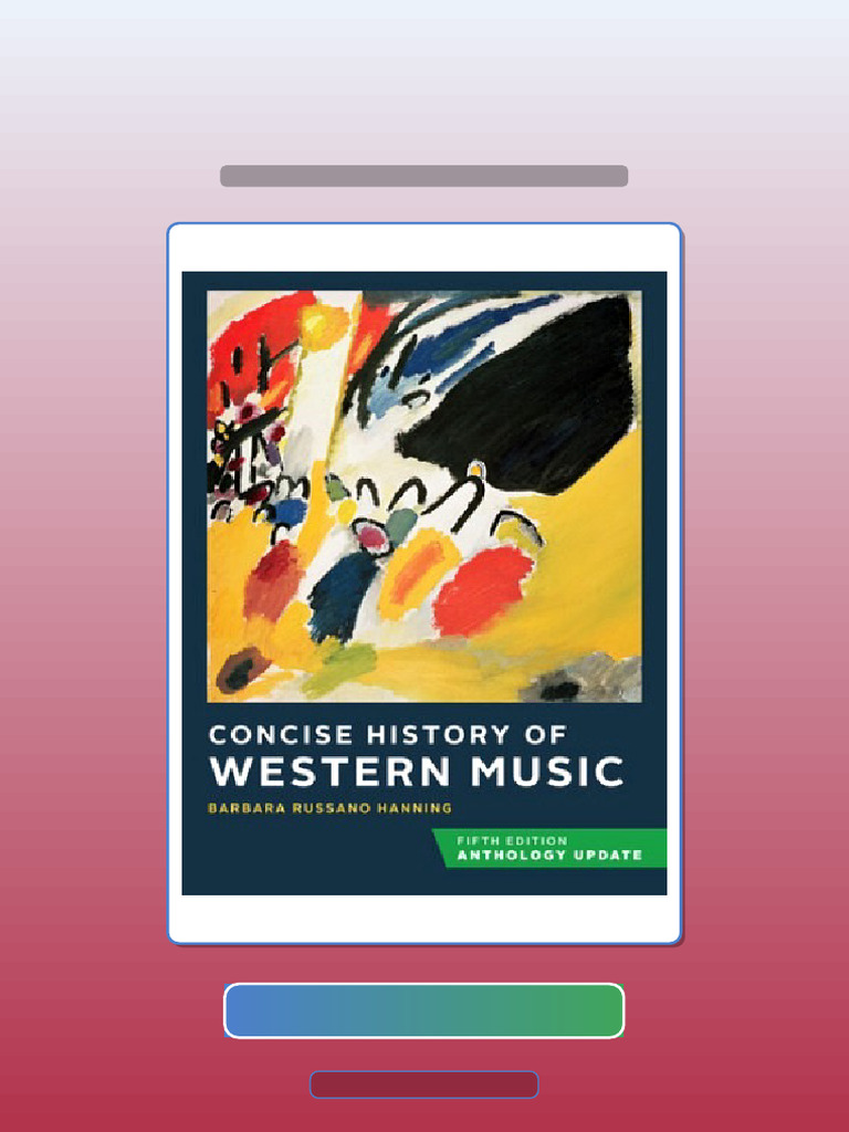 Test Bank for Concise History of Western Music 5th Edition Anthology ...
