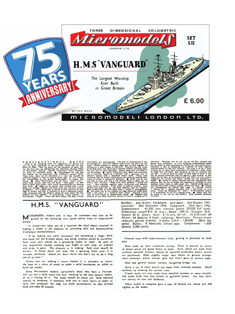 HMS Vanguard 2 | PDF