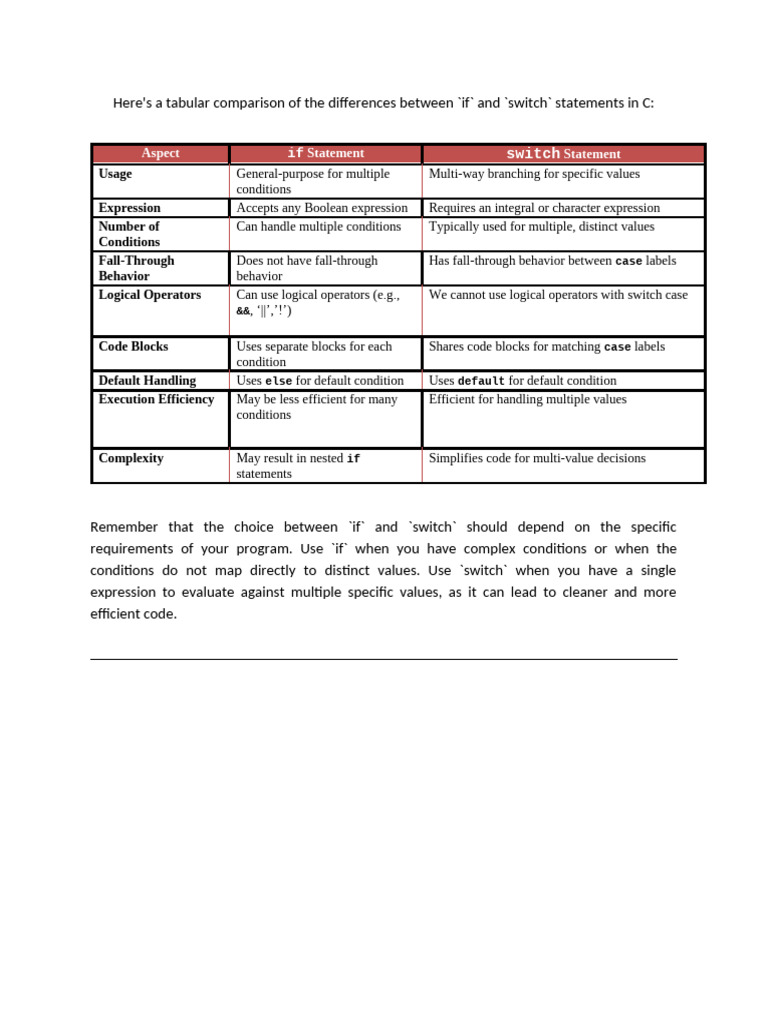 If Else in Tabular | PDF