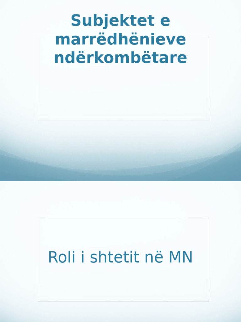 Shteti Kombi | PDF