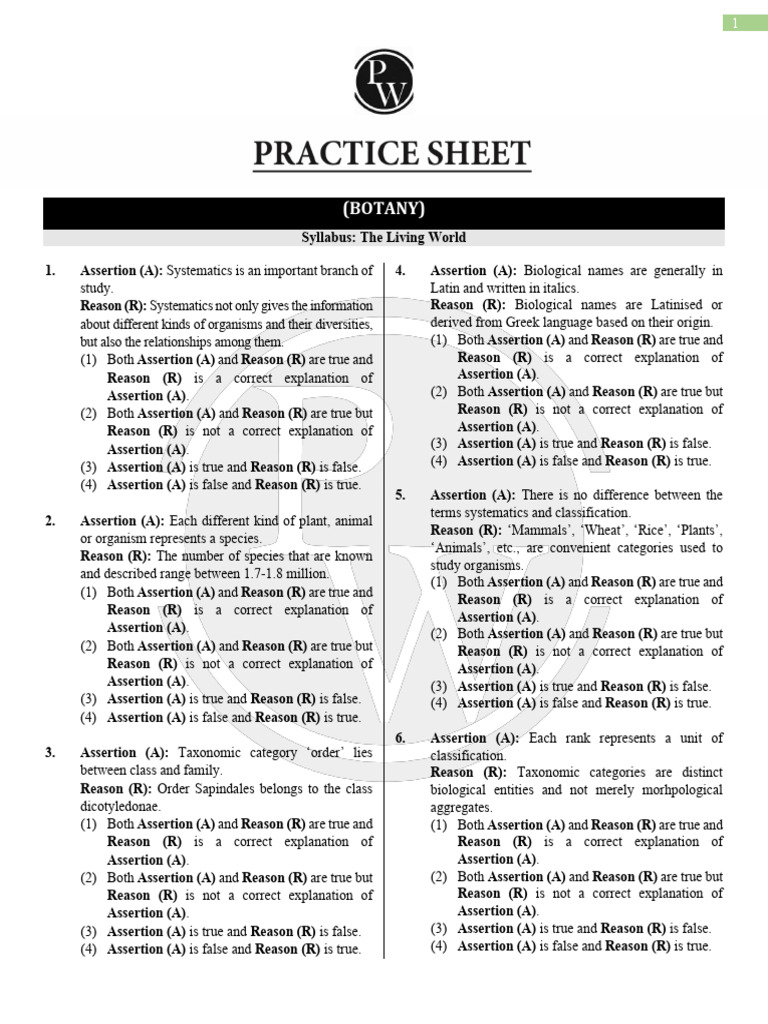 Living World PS-05 BVK | PDF | Genus | Species