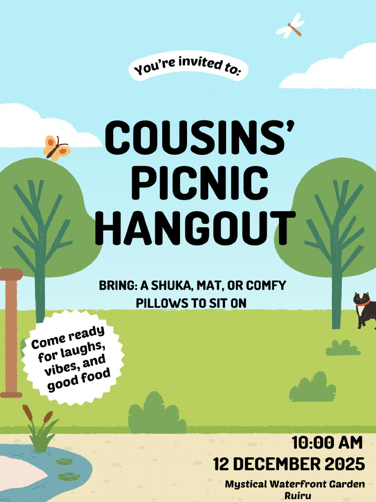 Cousins' Picnic Hangout Invitation | PDF