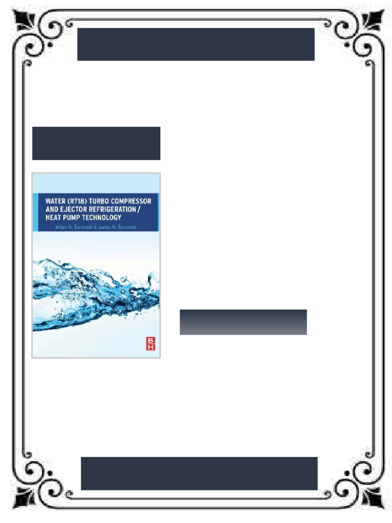 Water R718 Turbo Compressor and Ejector Refrigeration Heat Pump ...