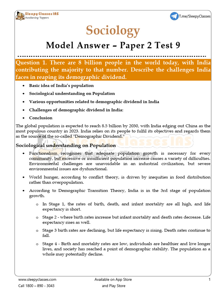 327 Model Answers & Video Solutions Model Answers Paper 2 Test 9 | PDF ...