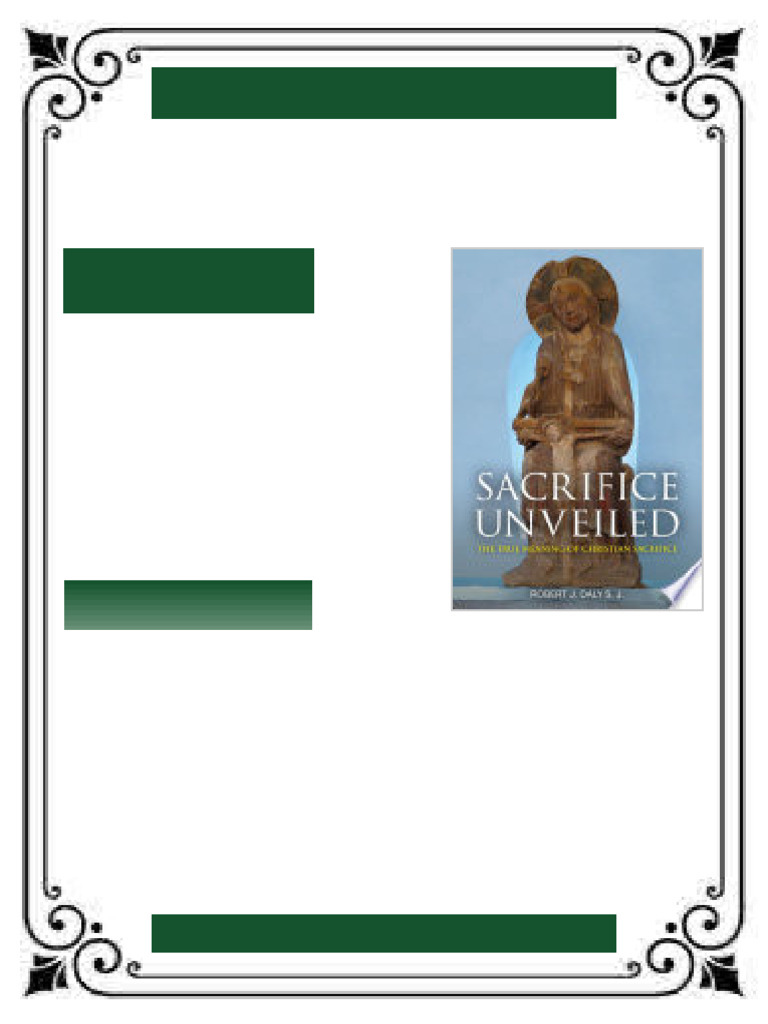 Sacrifice Unveiled The True Meaning of Christian Sacrifice 1st Edition ...