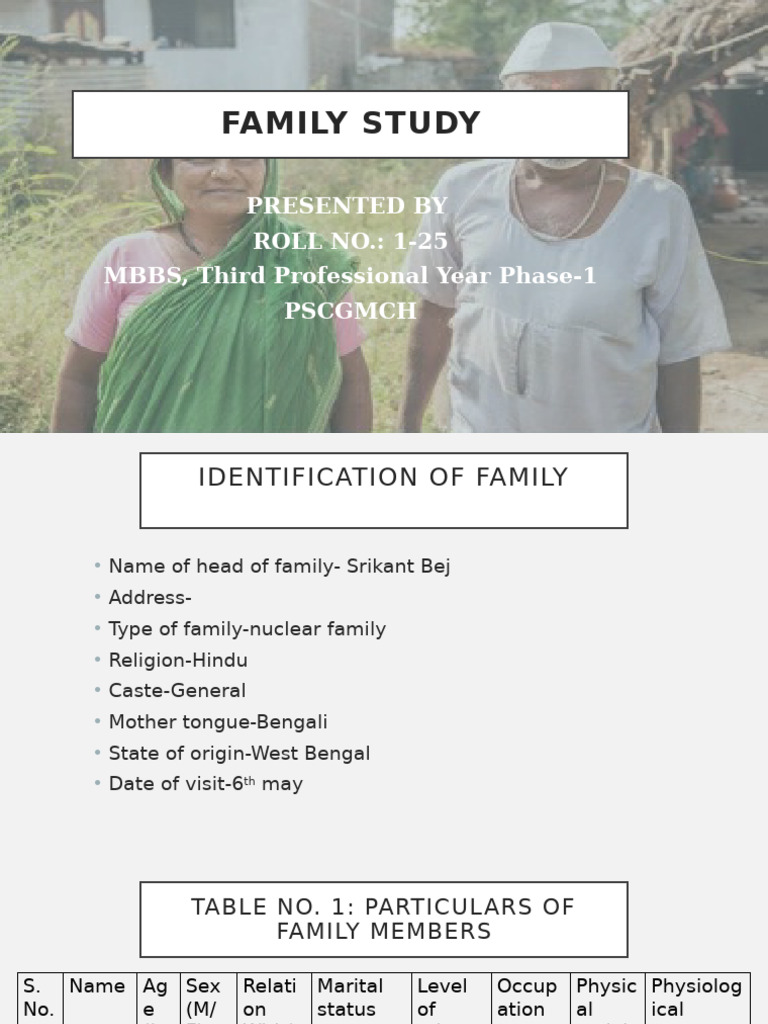 Family Study PSM | PDF | Nutrients | Diet (Nutrition)
