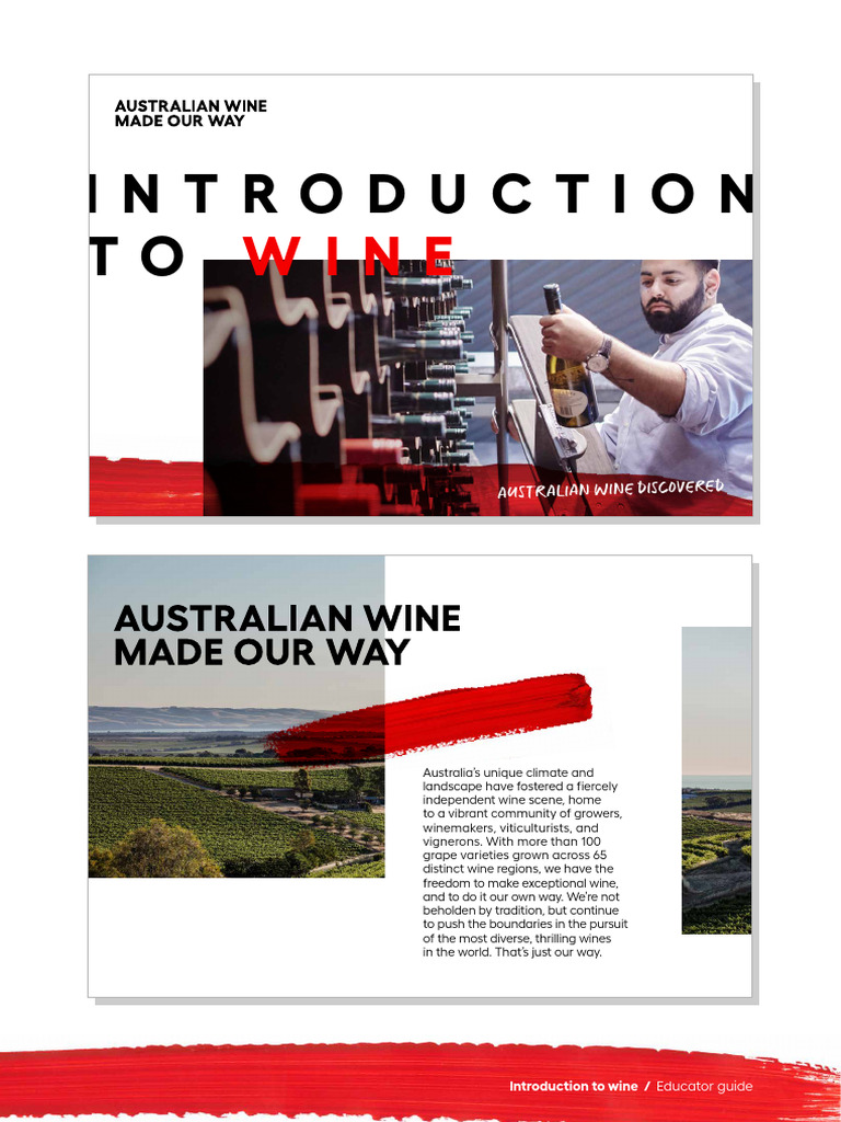 Introduction to Wine AUS | PDF | Winemaking | Aroma Of Wine