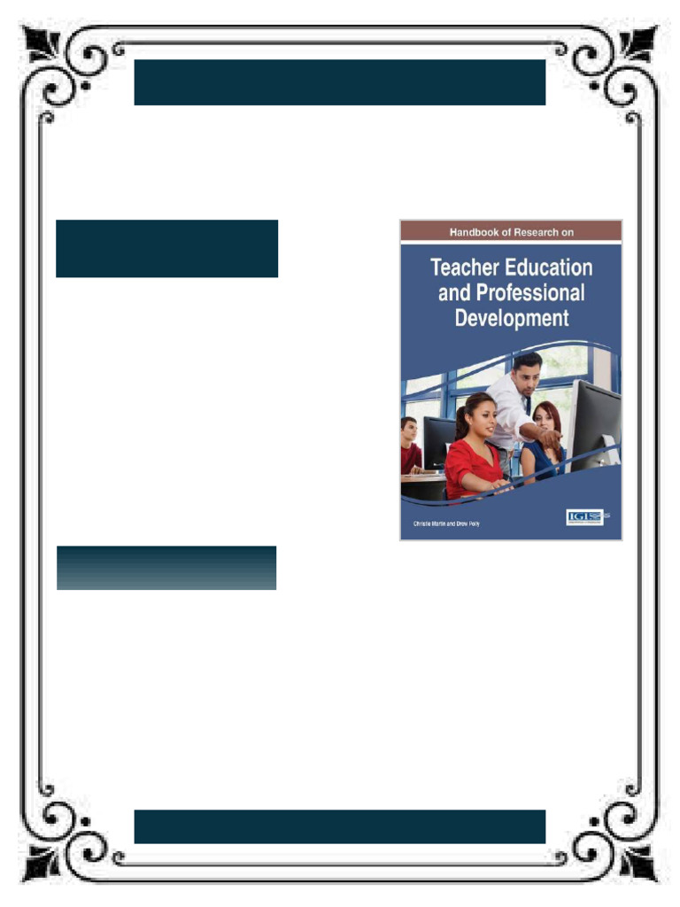 Handbook of Research on Teacher Education and Professional Development ...