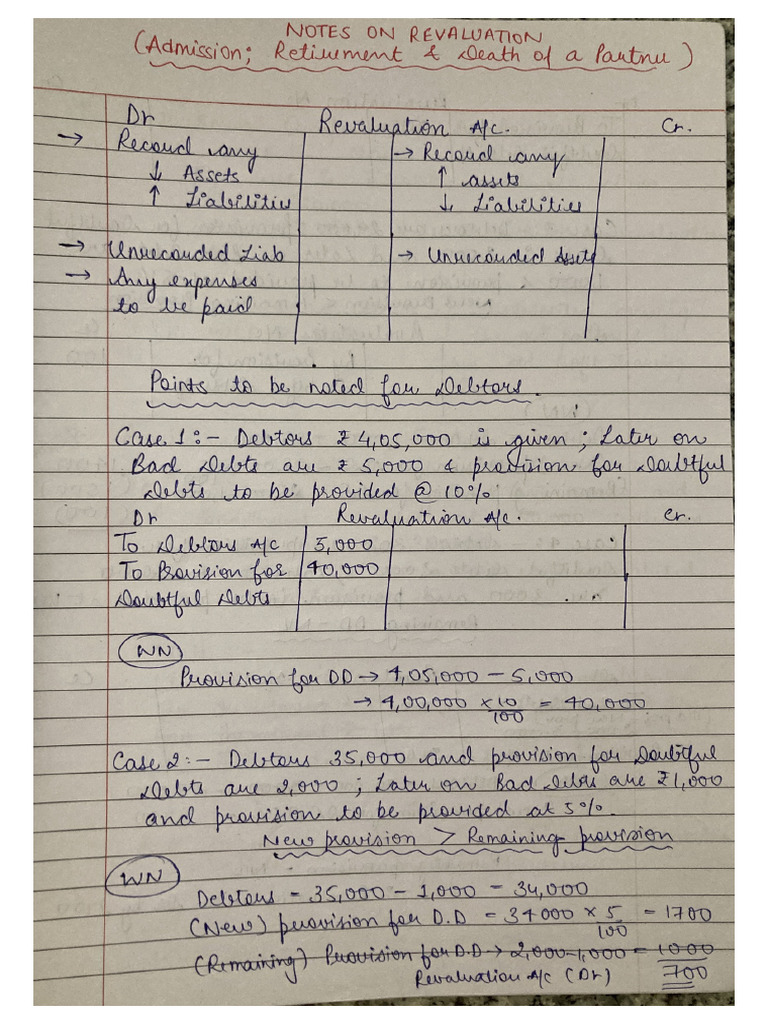 Notes on Revaluation | PDF
