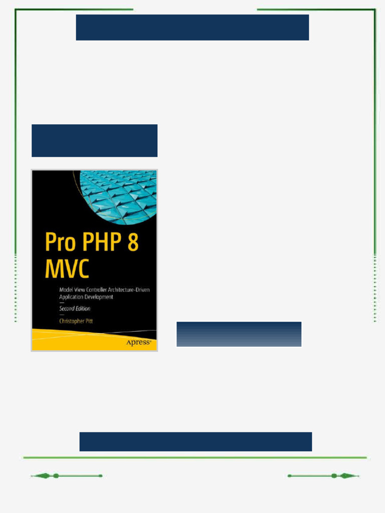 Pro PHP 8 MVC: Model View Controller Architecture-Driven Application Development 2nd Edition ...