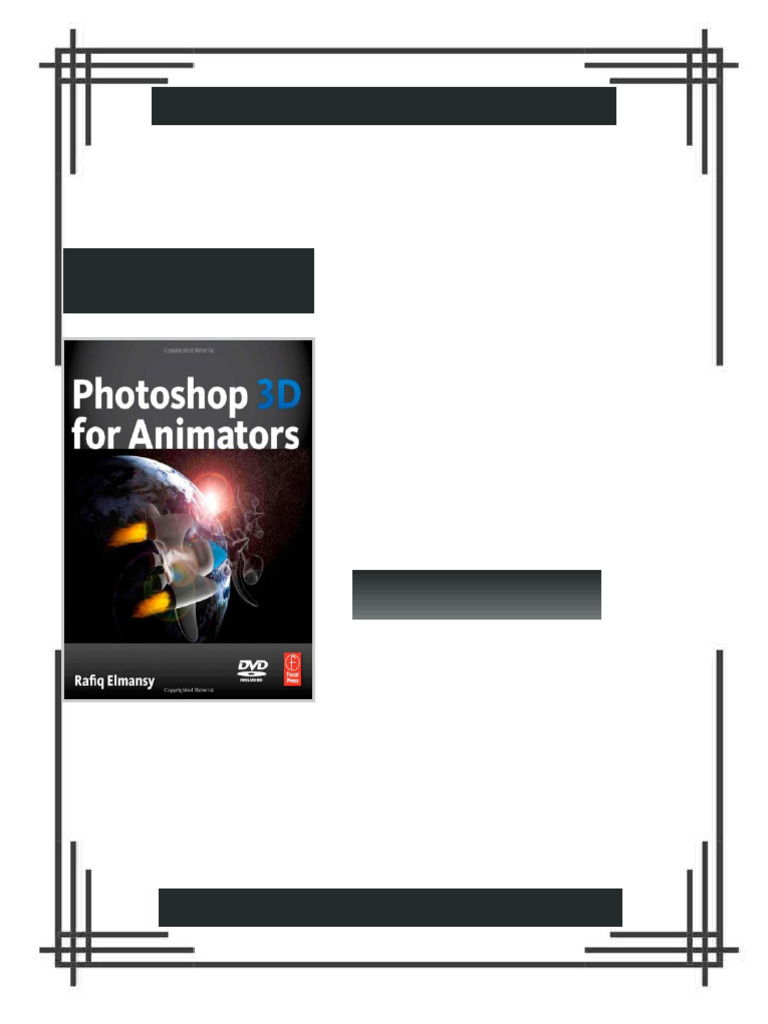 Photoshop 3D for Animators Rafiq Elmansy ebook full quality version ...
